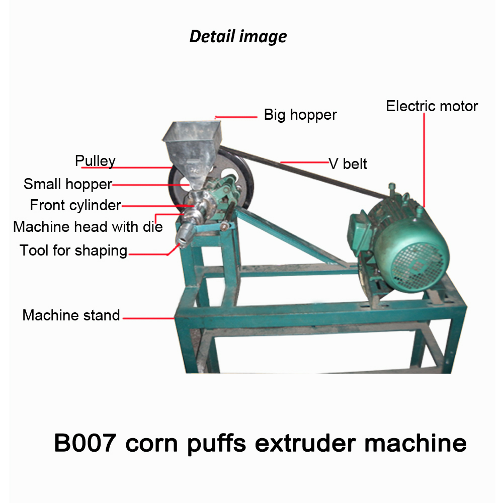 corn puffs extruder machine - Guangzhou Shining Equipments