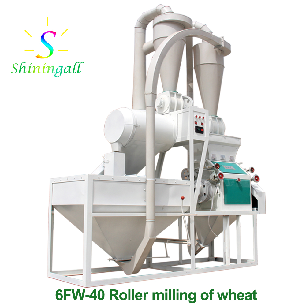 roller milling of wheat low energy consumption and long service life
