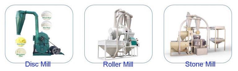 Flour Mill Types - Roller mill | Disc mill | Stone mill for eating flours